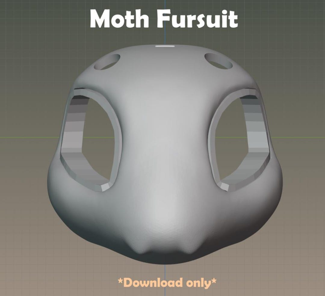 Moth Bug Fursuit 3d Head Base STL (FILE ONLY) - Etsy