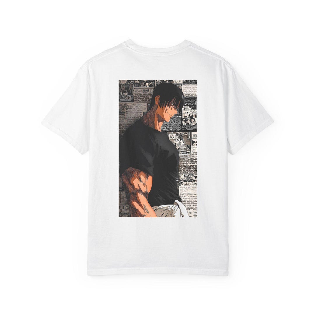 Jujutsu Kaisen Toji Manga Fighter Illustration T-shirt | Back Print ...