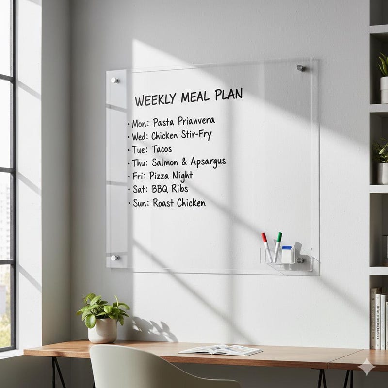 Clear Glass Writing Board - Etsy