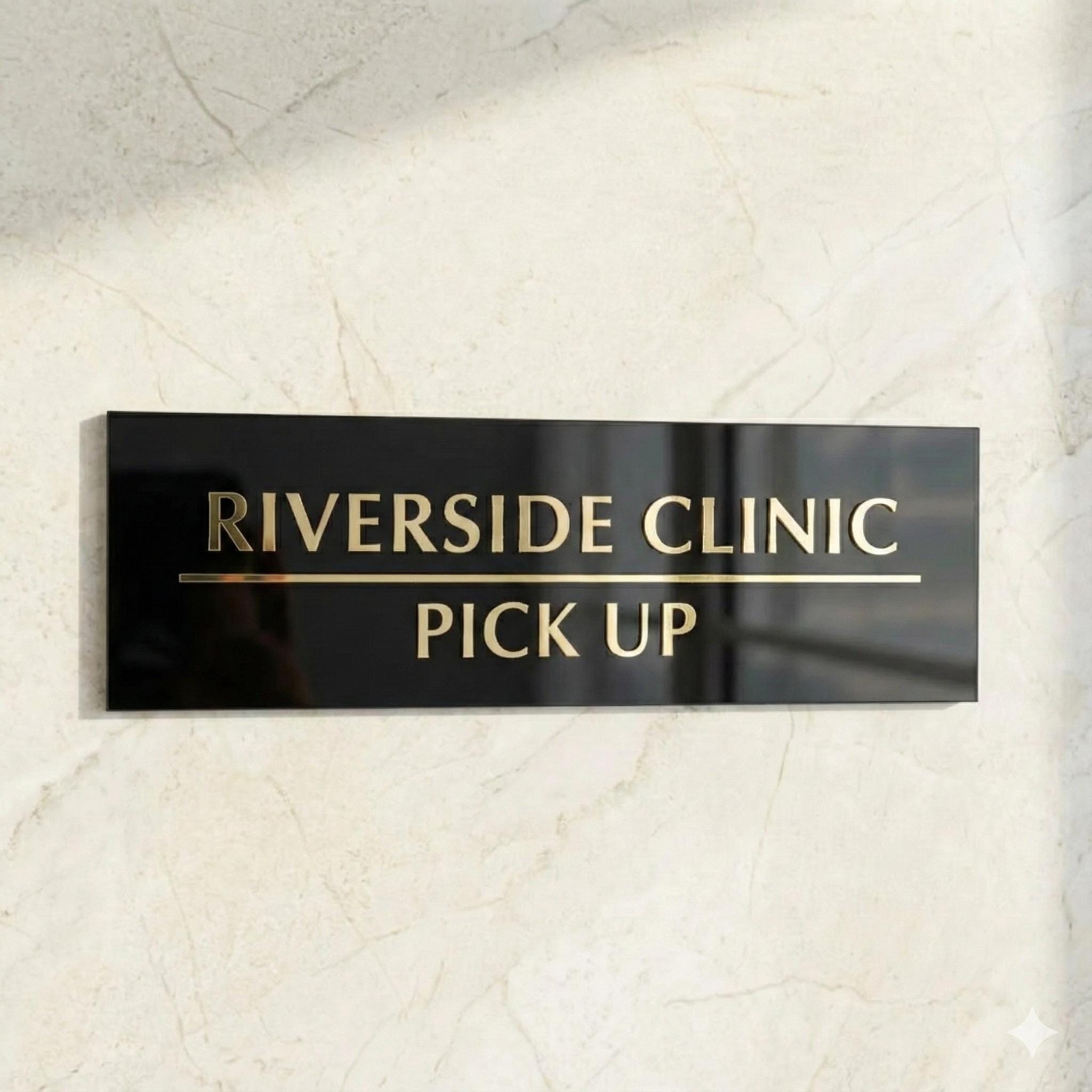 Modern Acrylic Directional Sign, Custom Office Wayfinding - Etsy