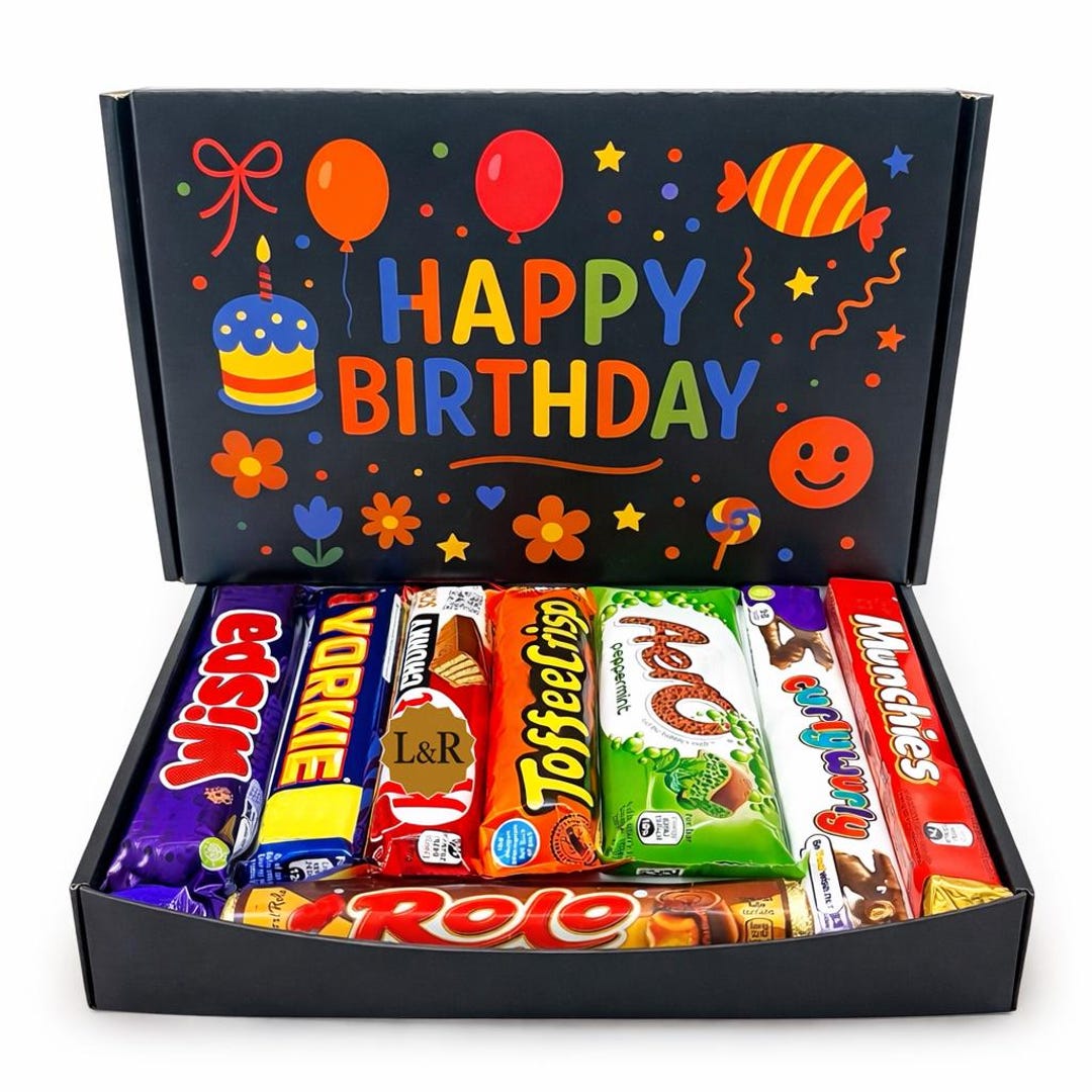 Birthday Chocolate Gift Box | UK Candy Hamper - Etsy UK