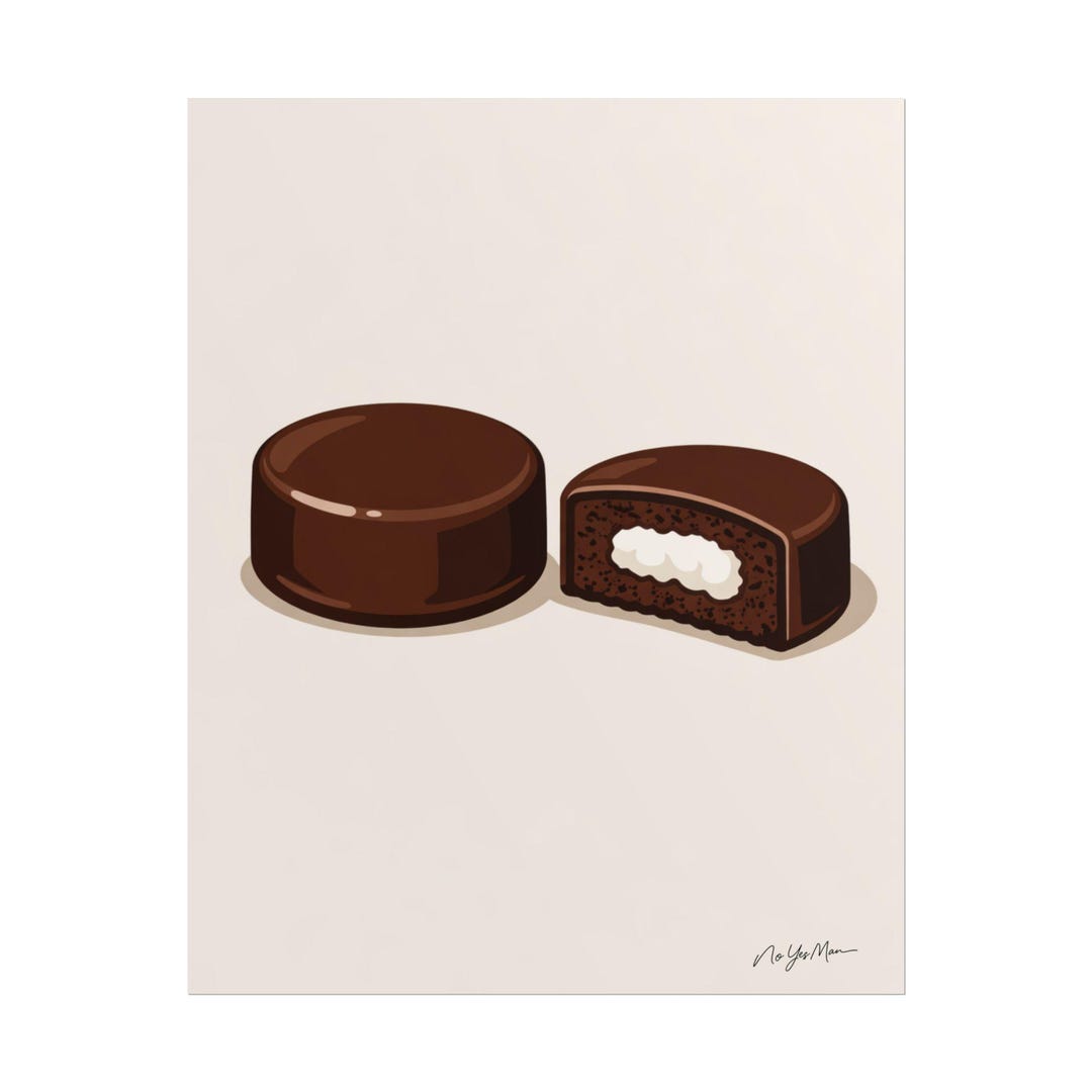 American Snack Icons - Ding Dongs Style Poster - American Junk Food ...
