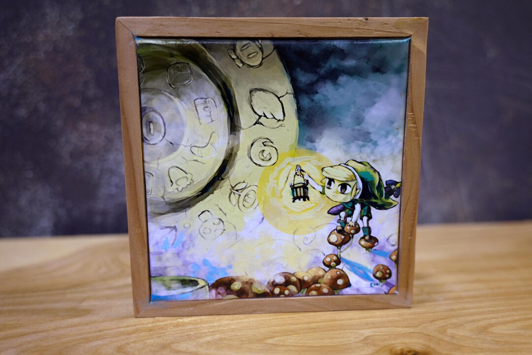 Hand Painted Video Game Art | Lantern's Glow, Framed Fantasy Painting ...