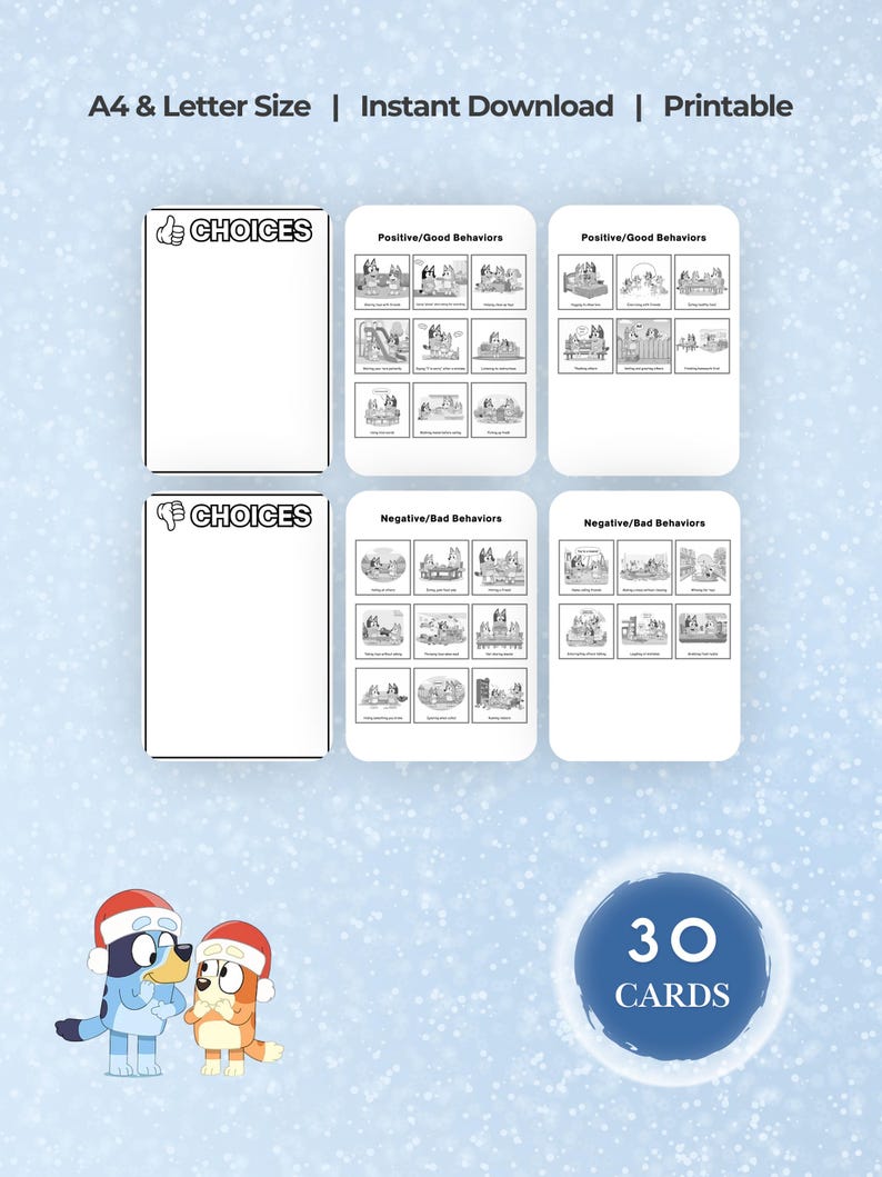 Behavior Sorting Picture Cards: Positive Vs. Negative Behavior Choices ...