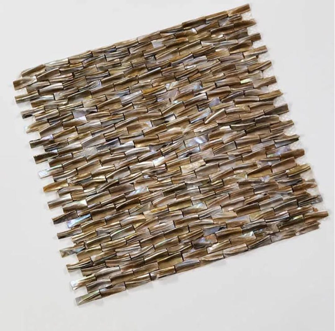 3D Rib Convex Mother of Pearl Tile - Etsy