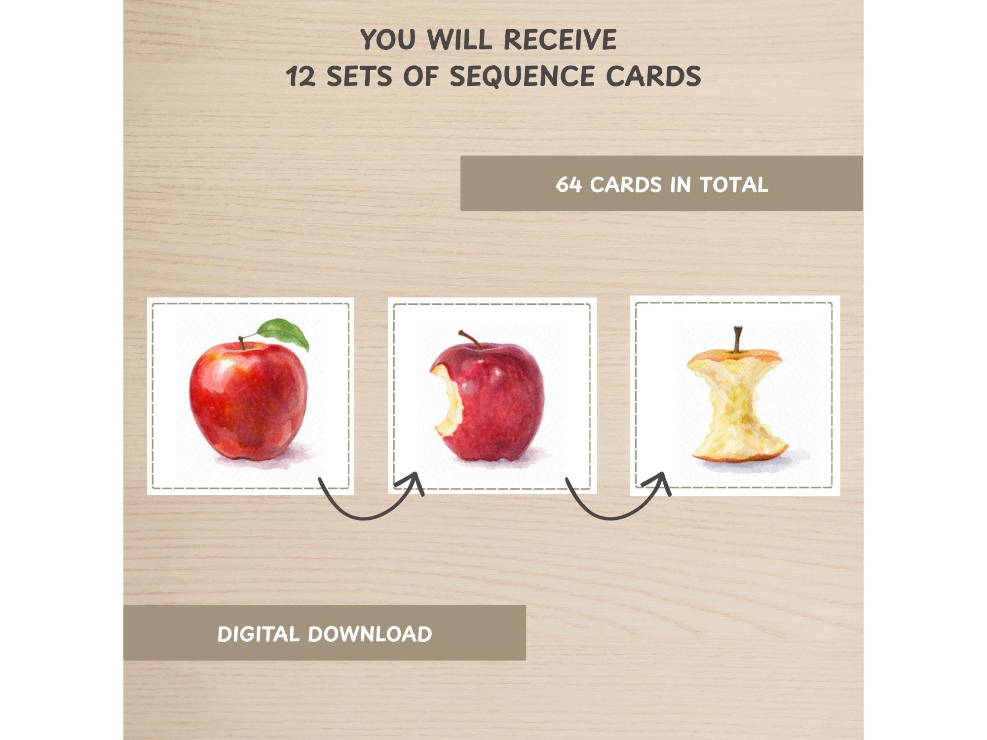 Sequencing Cards, Preschool Curriculum Printable, Speech Therapy Tool ...