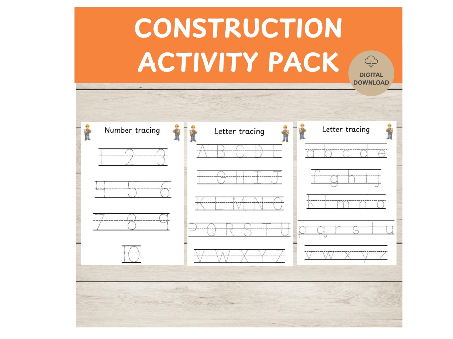 Construction Preschool Packet, Preschool Worksheets, Preschool ...