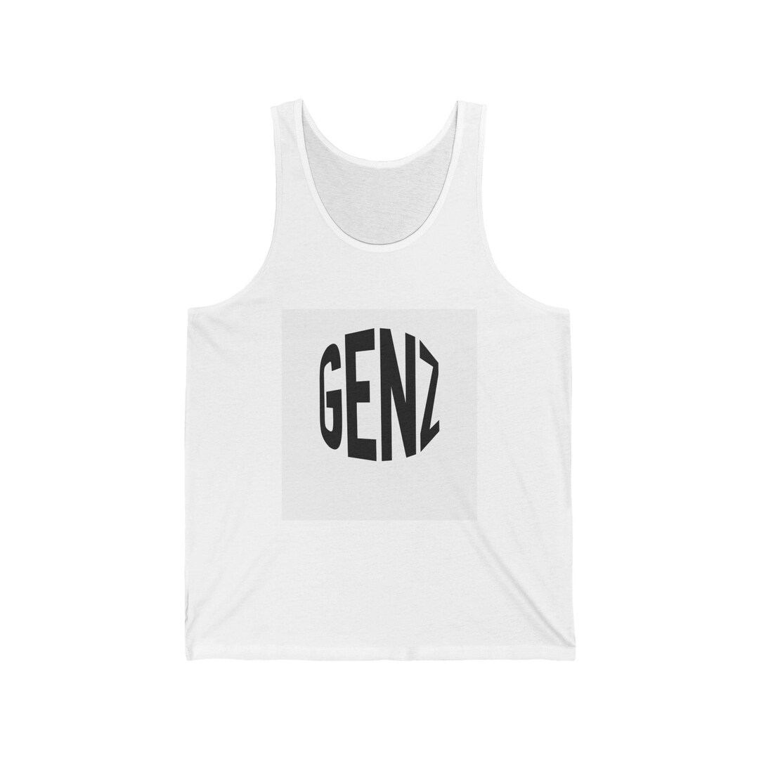 GEN Z Circle Logo Tank Top | Genz Graphic Tank - Etsy