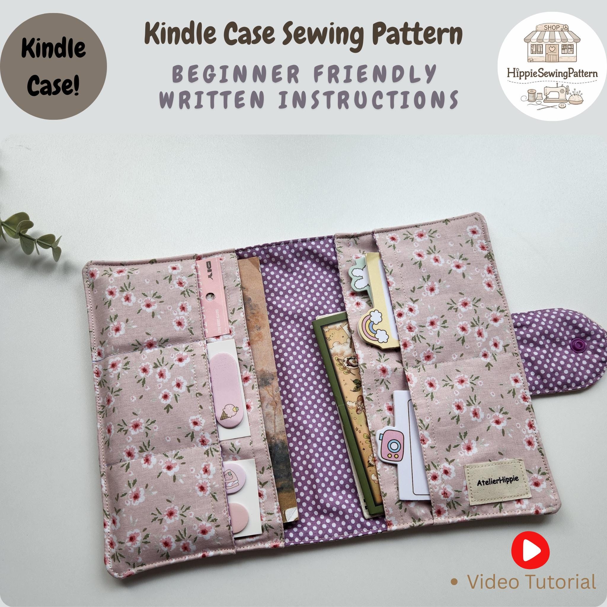 Kindle Cover Sewing Pattern | Kindle Case PDF | Beginner Friendly ...