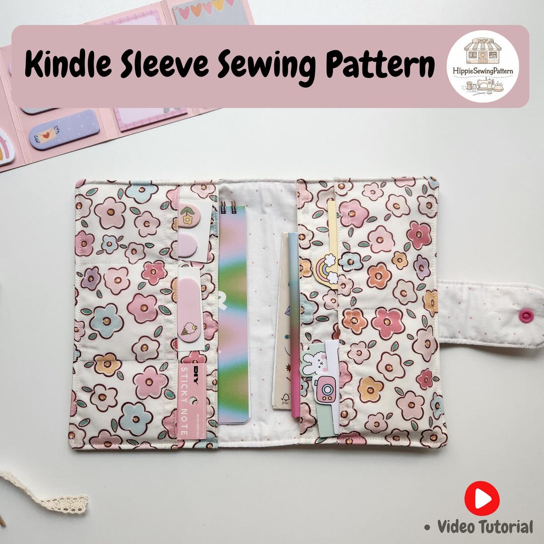 Kindle Cover Sewing Pattern | Kindle Case PDF | Beginner Friendly ...
