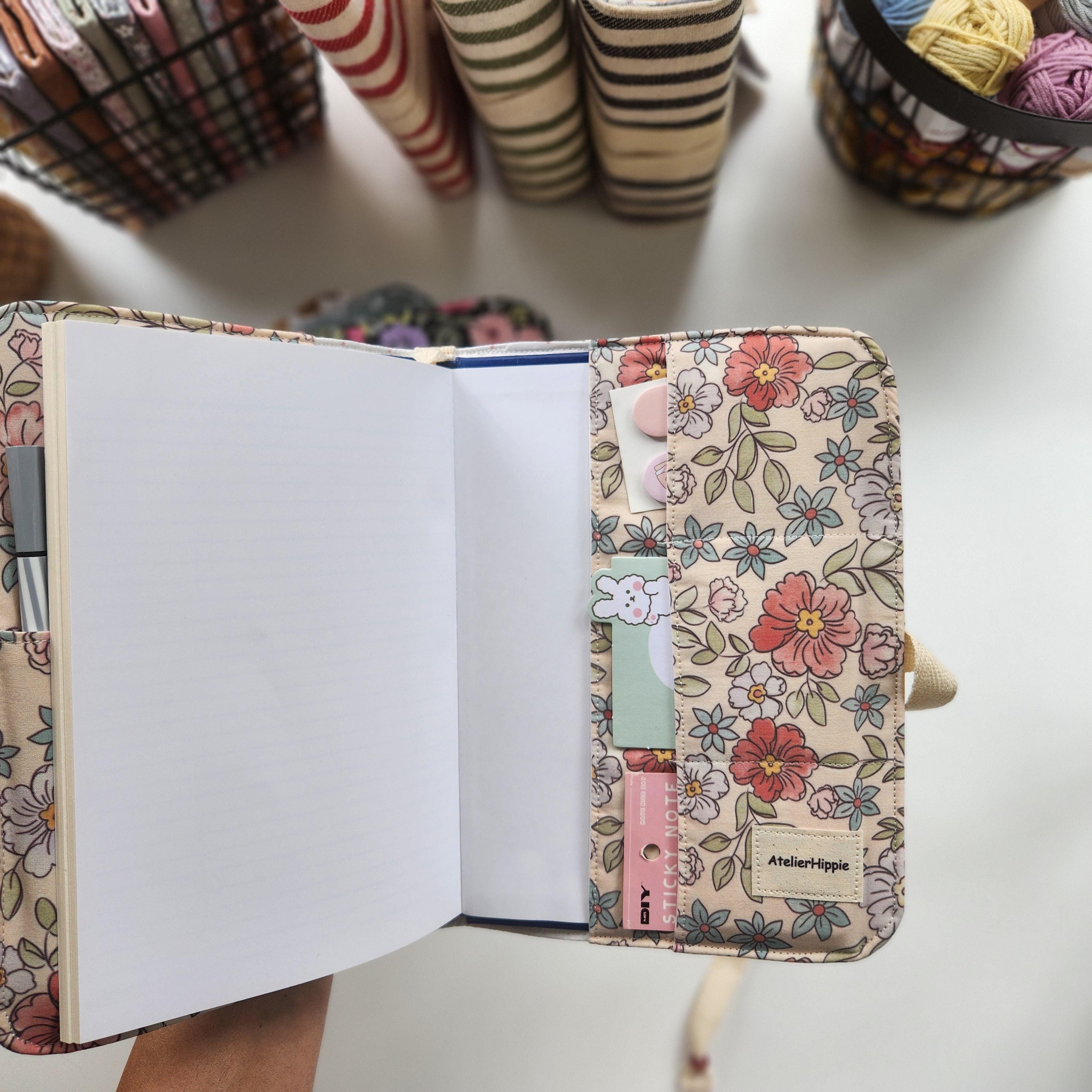 Mini Book Sleeve Sewing Pattern | Book Cover With Bookmark Strap ...