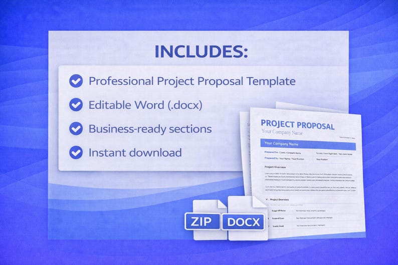 Project Proposal Template Word | Simple Business Proposal for ...