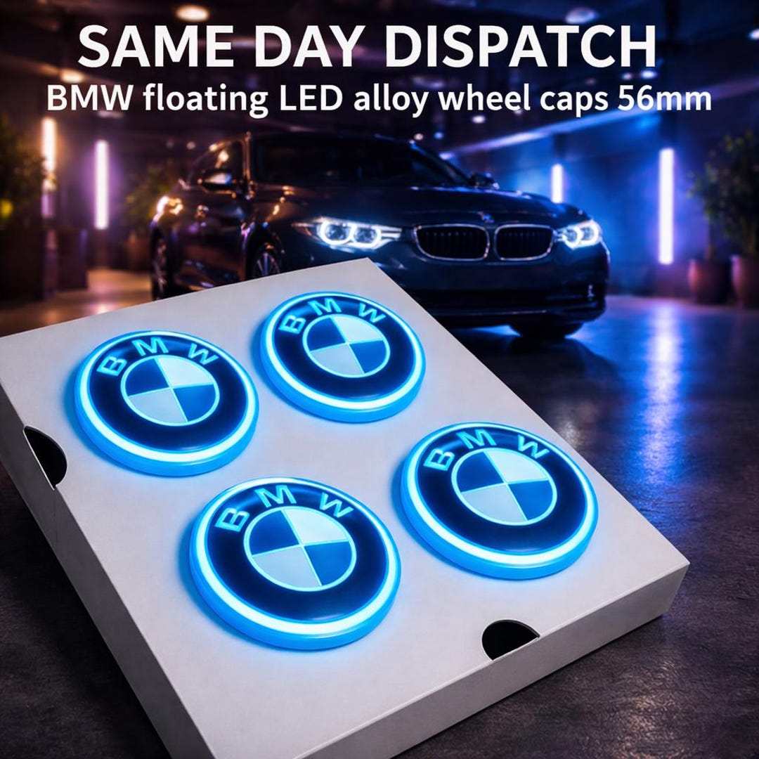 BMW LED Floating Wheel Center Caps 56mm – Kinetic Induction, Set of 4 ...