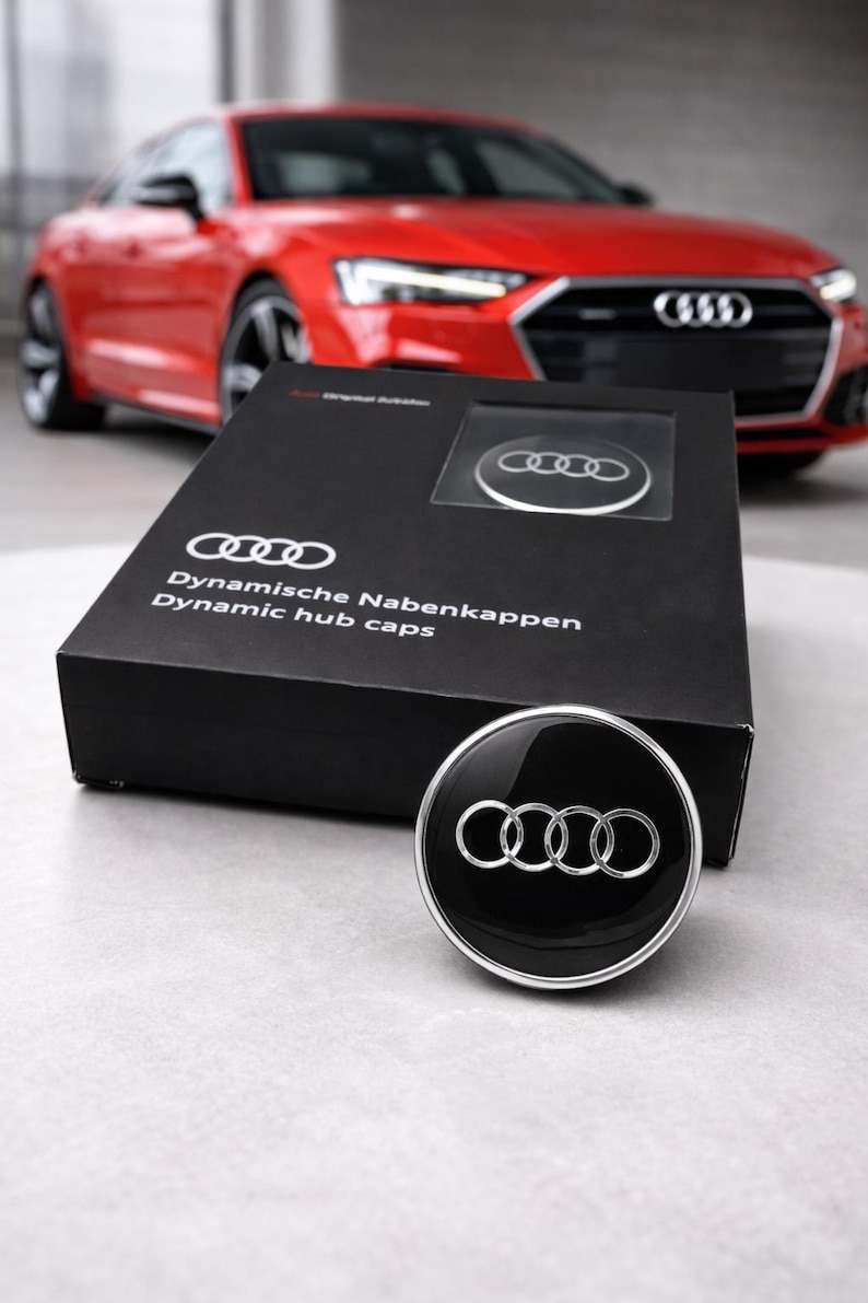 Audi Wheel Center Caps (set of 4) - Dynamic Self-levelling 61mm - Etsy ...