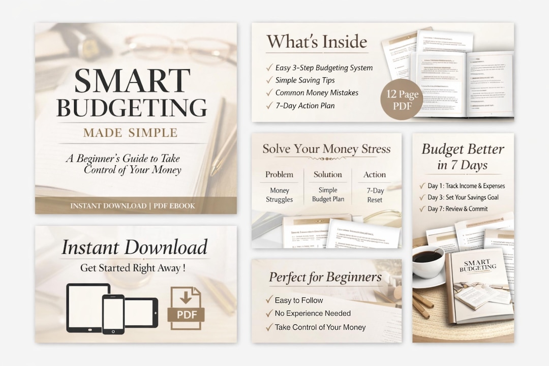 Smart Budgeting Made Simple | Beginner Budgeting Ebook | Money ...