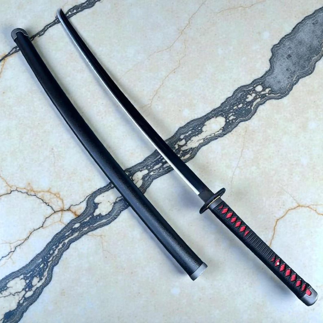 Handmade Demon Slayer Katana | Tanjiro Nichirin Sword, Anime Cosplay - Etsy