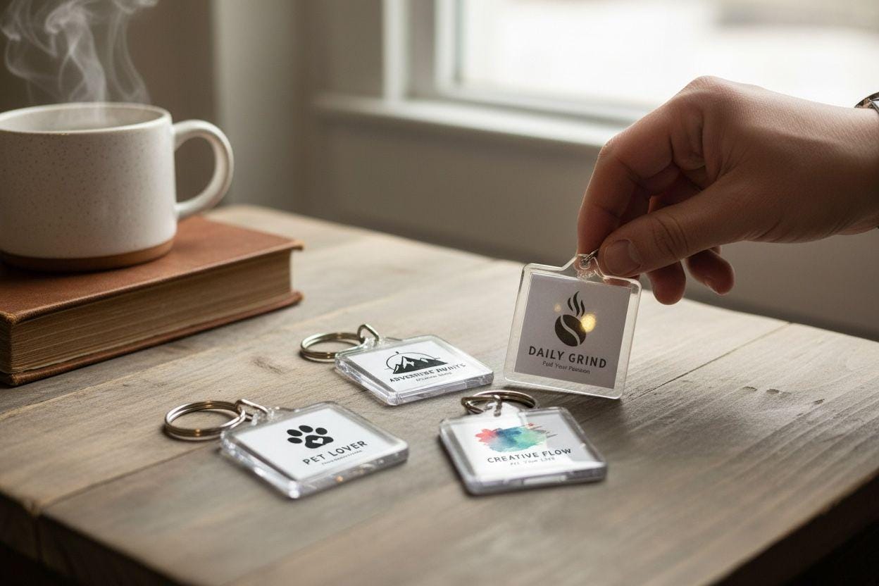 Custom Logo Promotional Keyrings Personalised Business Keyrings Logo ...