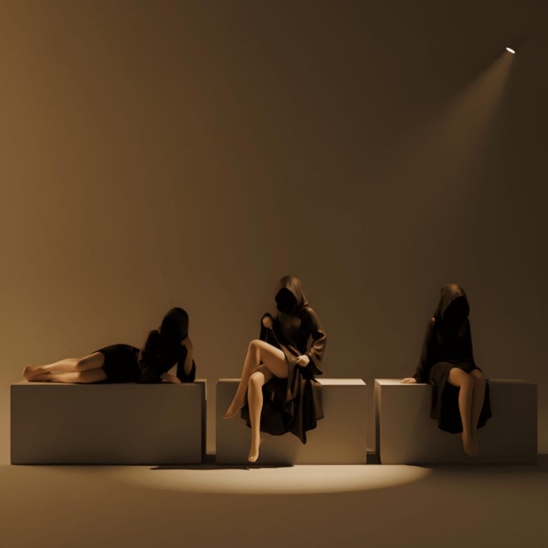 Gothic Queen Resin Statue Masked Woman Black Robe Home Decor - Etsy