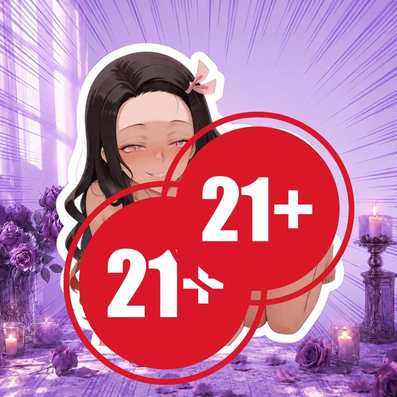 Anime Busty Character Sticker | Kiss-cut Sticker - Etsy Canada