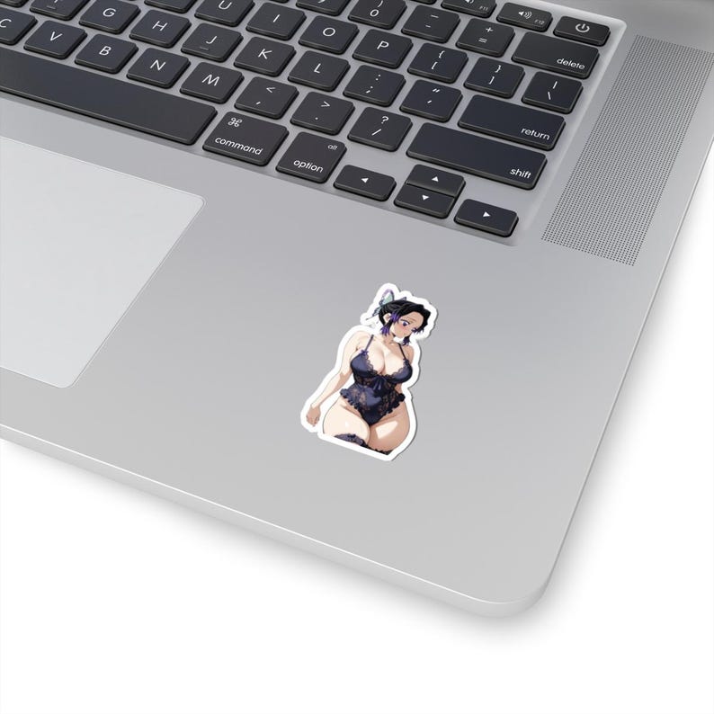 Anime Babe Lingerie Kiss-cut Sticker | Curvy Waifu Character Decal ...