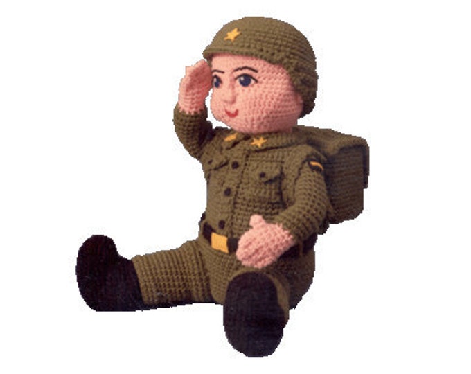 PDF Amigurumi Soldier Crochet Army Pattern Army General - Etsy