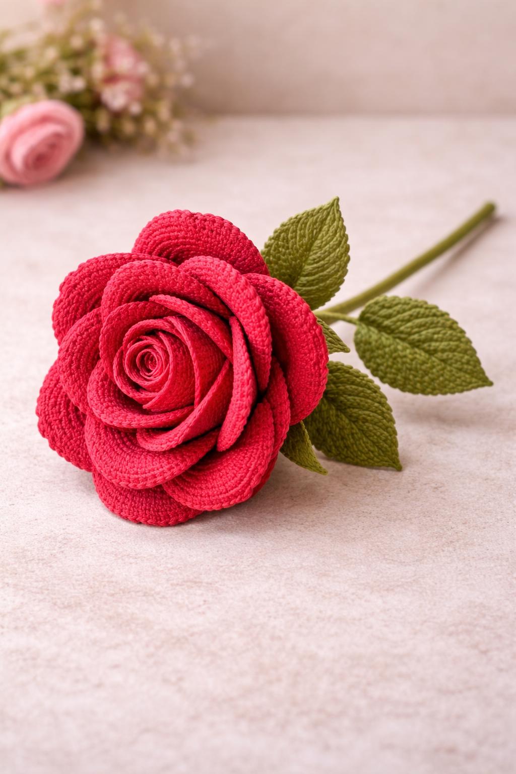 Realistic Crochet Rose Bouquet Pattern (PDF Download) - Etsy