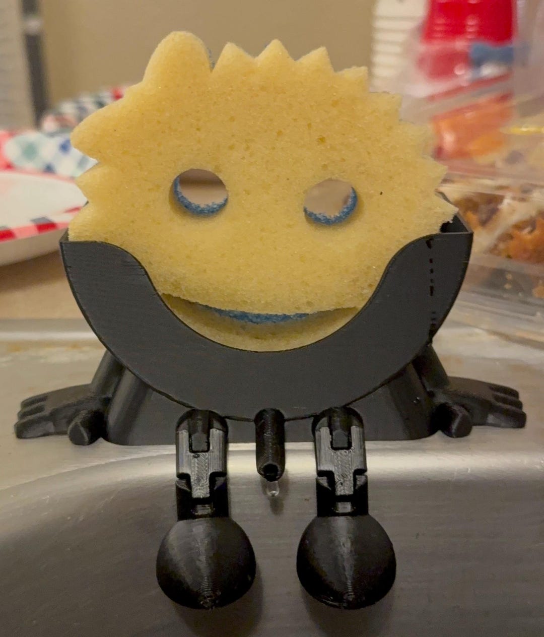 Smiley Sponge Buddy – 3D Printed Sink Sponge Holder - Etsy Australia