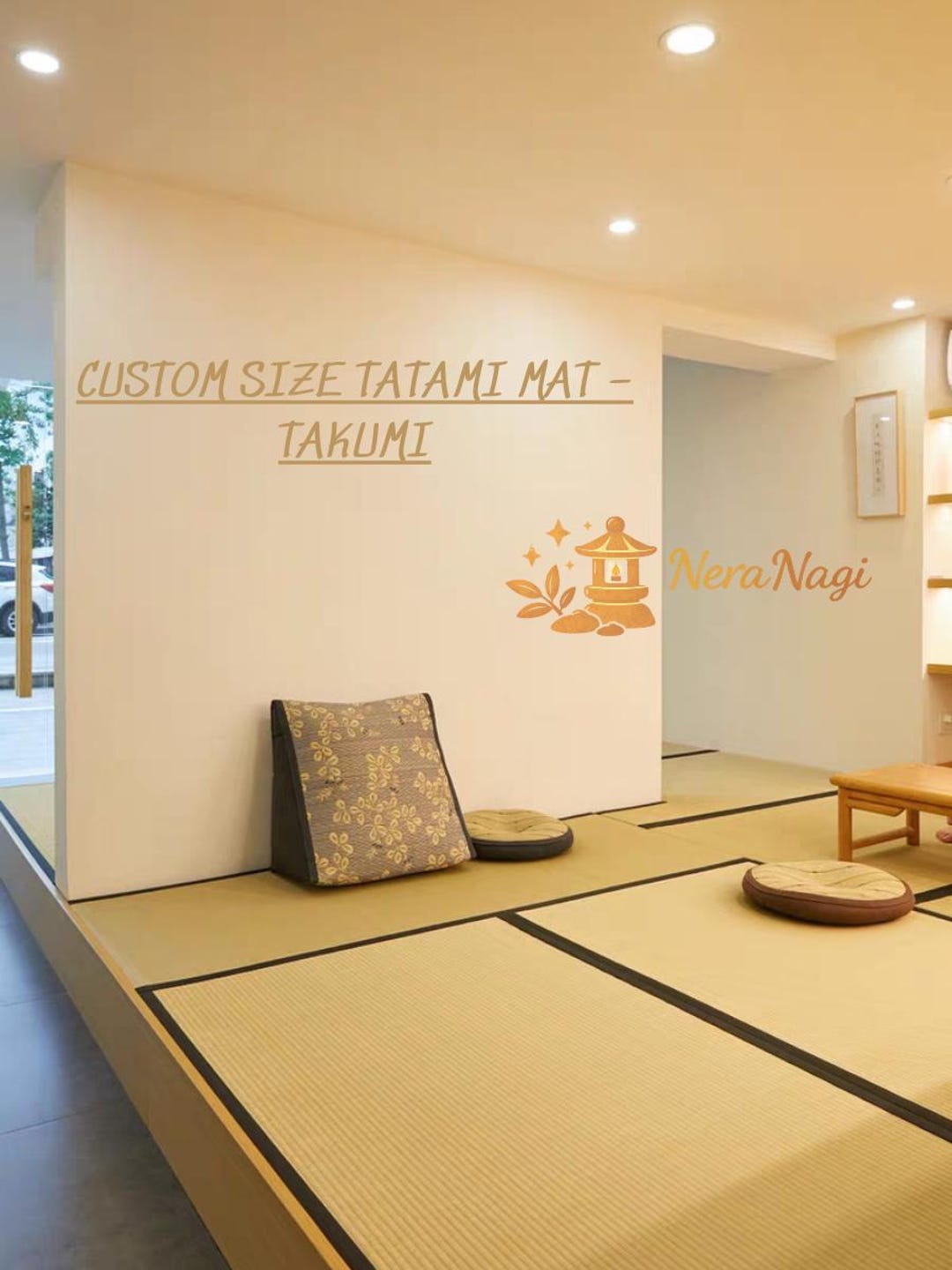 Custom Sized Japanese Unit Tatami Mat Igusa , Traditional Rush Grass ...