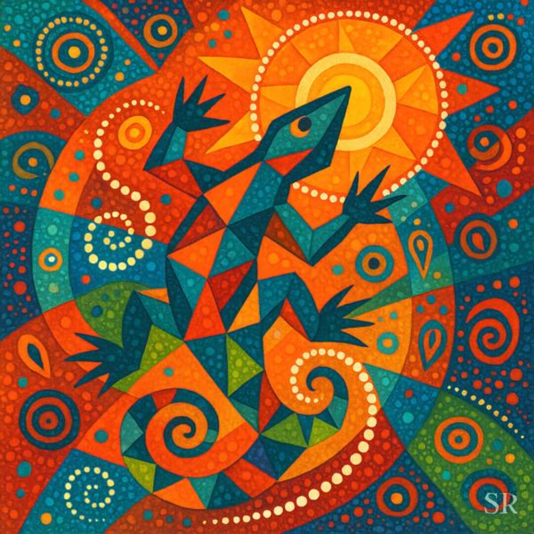 A Lizard That Touched the Sun - Etsy