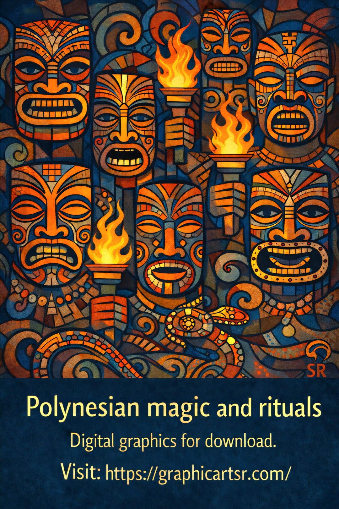 Polynesian Magic and Rituals Digital Graphics for Download at Https ...