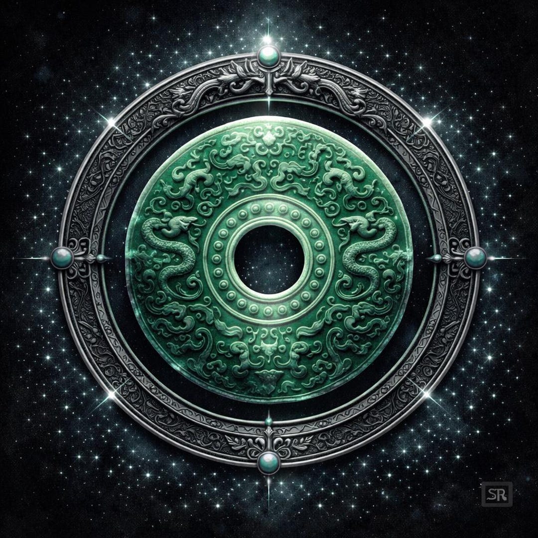 Jade Bi Disk Imperial Protection Circle - Etsy