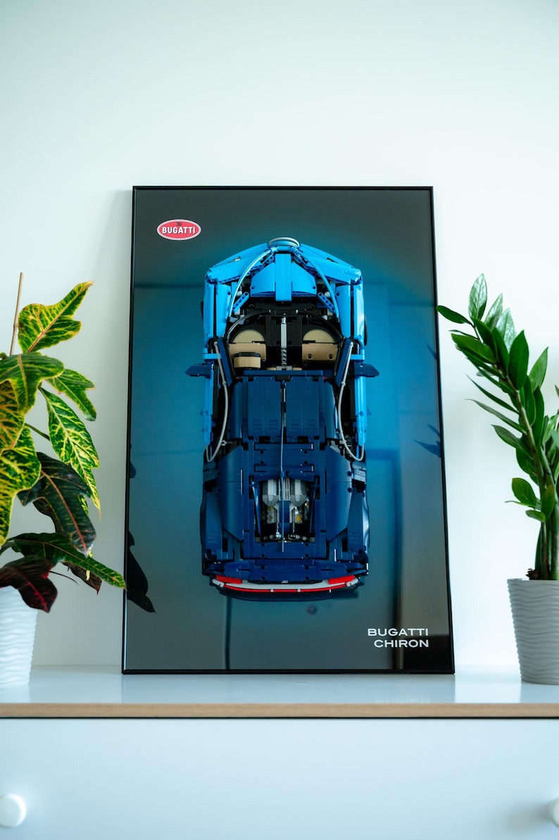 Bugatti Chiron LEGO Technic Display Frame | Hypercar Wall Display - Etsy