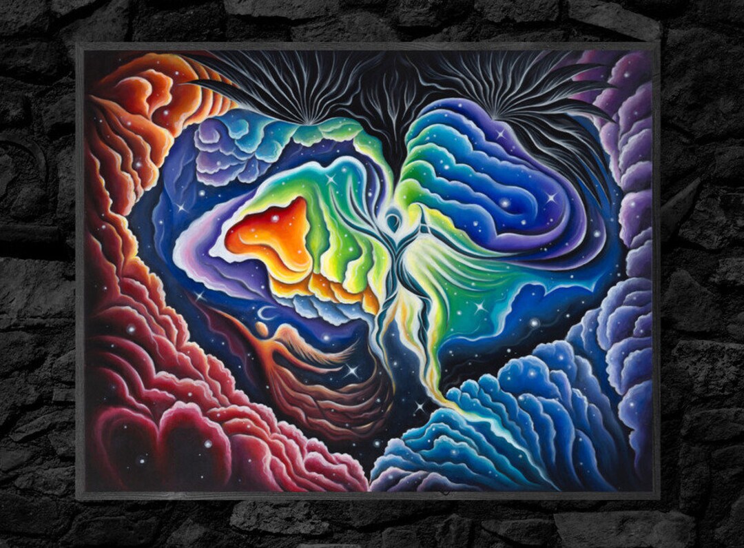 Space Art Print - Galactic Artwork - Colorful Visionary Art Prints ...