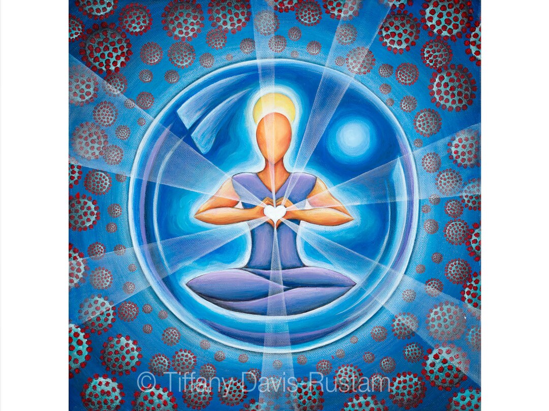 Love is Anti-viral - Painting Original - Visionary Artwork by Tiffinity ...