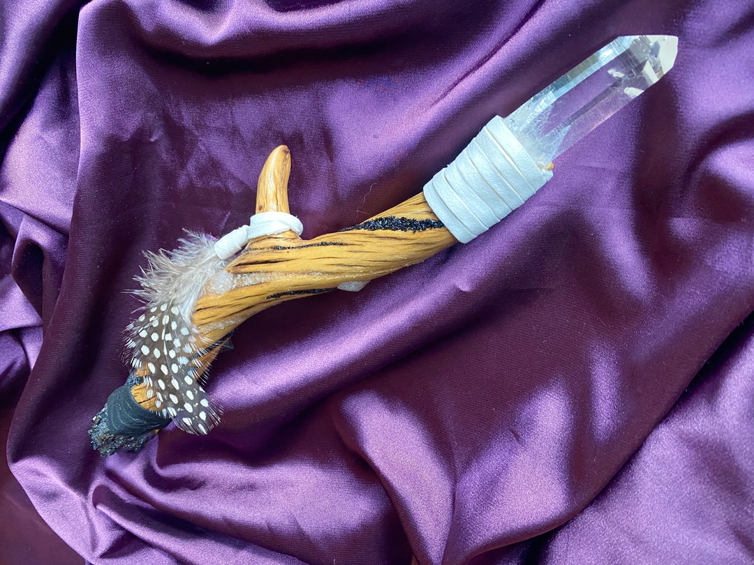 Neona - Magic Wand - Crystal Wand - Sedona Vortex Wood - Quartz Crystal ...