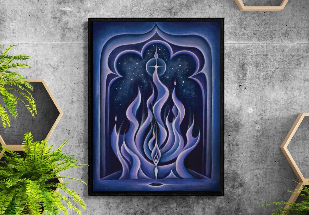 Violet Flame of Saint Germaine Art Visionary Art Healing Art Prints ...