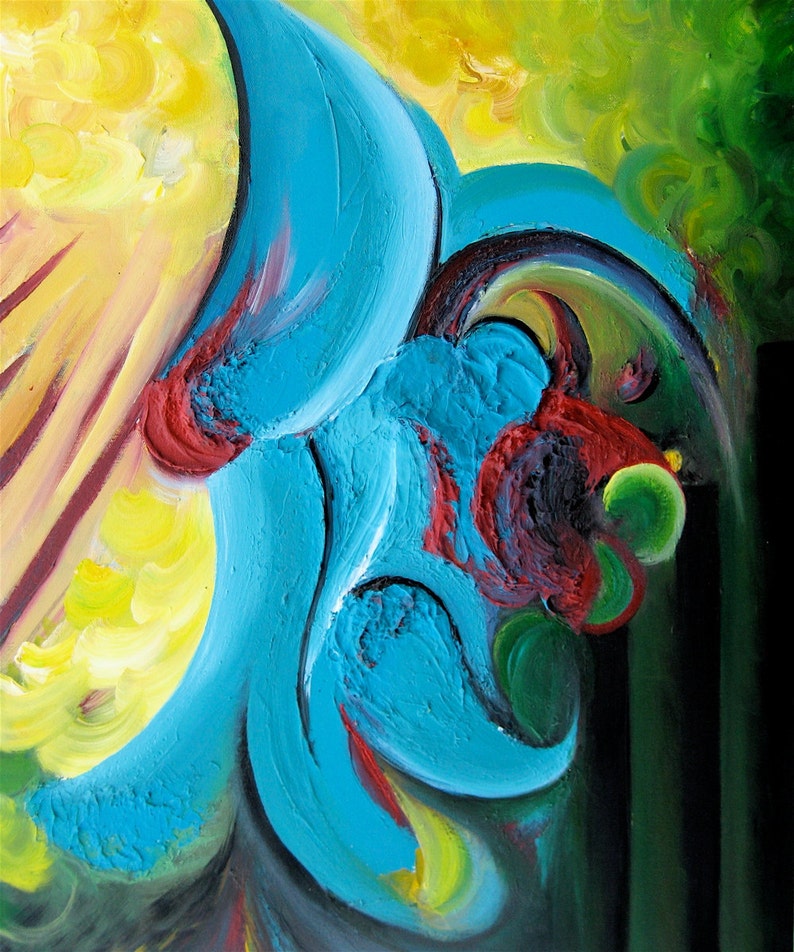 Self Ascension Abstract Textured Oil Painting on Canvas, 18 X 24, by ...