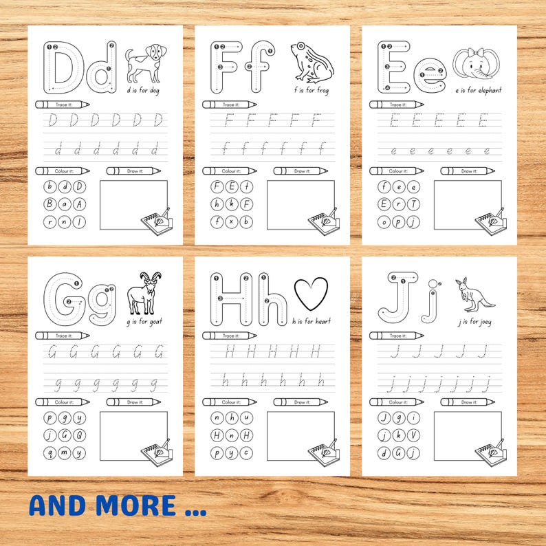 Printable Alphabet Worksheet , Pre-writing Worksheets , Digital ...