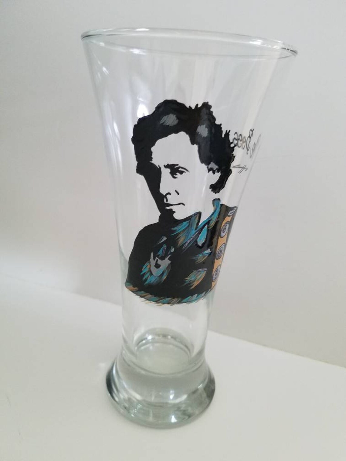 Bruce Springsteen the Boss Hand Painted Glass Cups Tumbler | Etsy