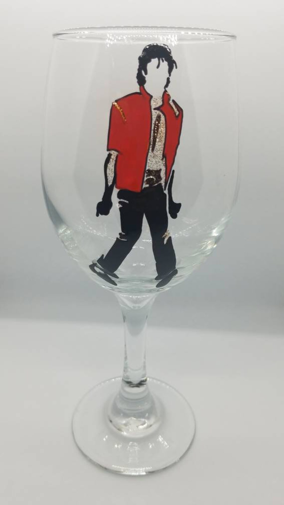 Michael Jackson Inspired Hand Painted Wine Glass - Etsy