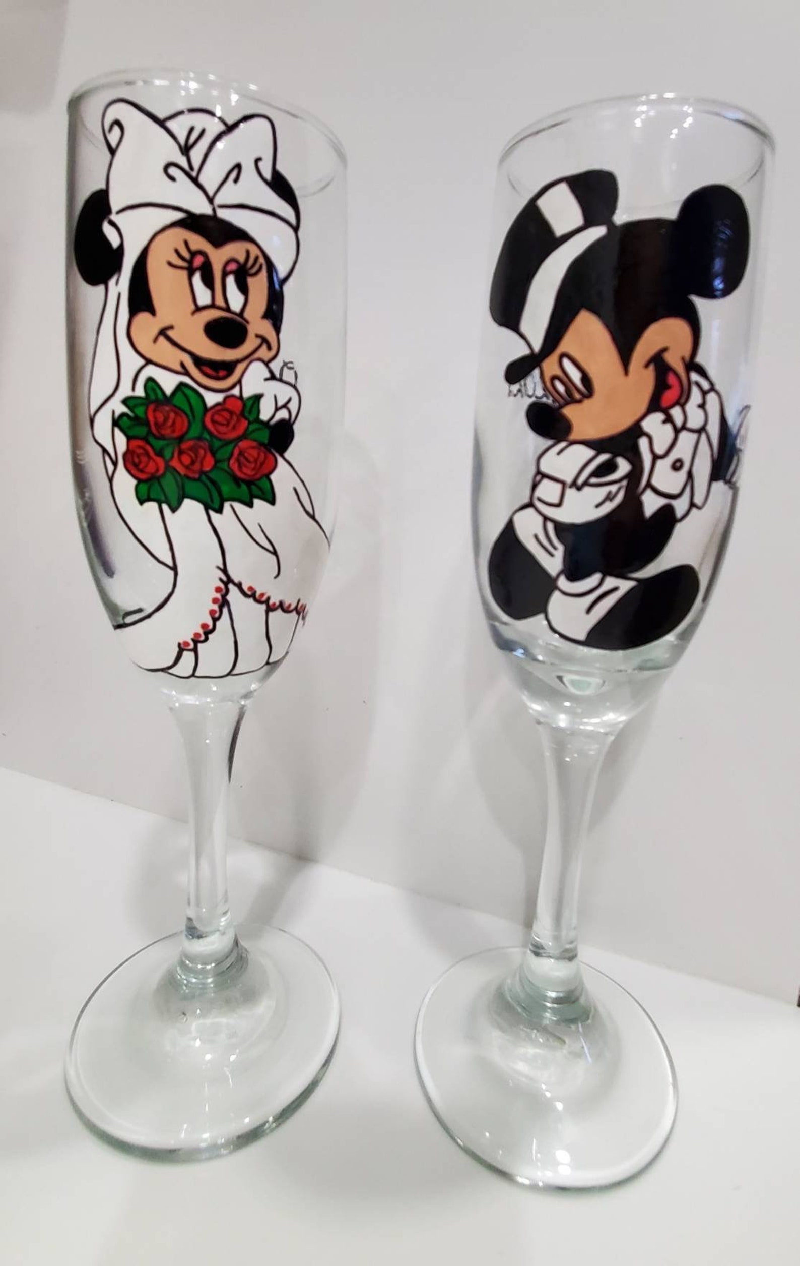 Custom Set of 2 Peanuts Gang Custom Mickey Mouse Minnie Mouse - Etsy