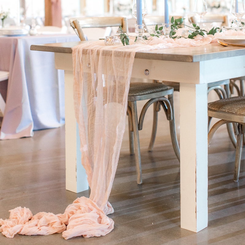 Peach Table Runner - Etsy