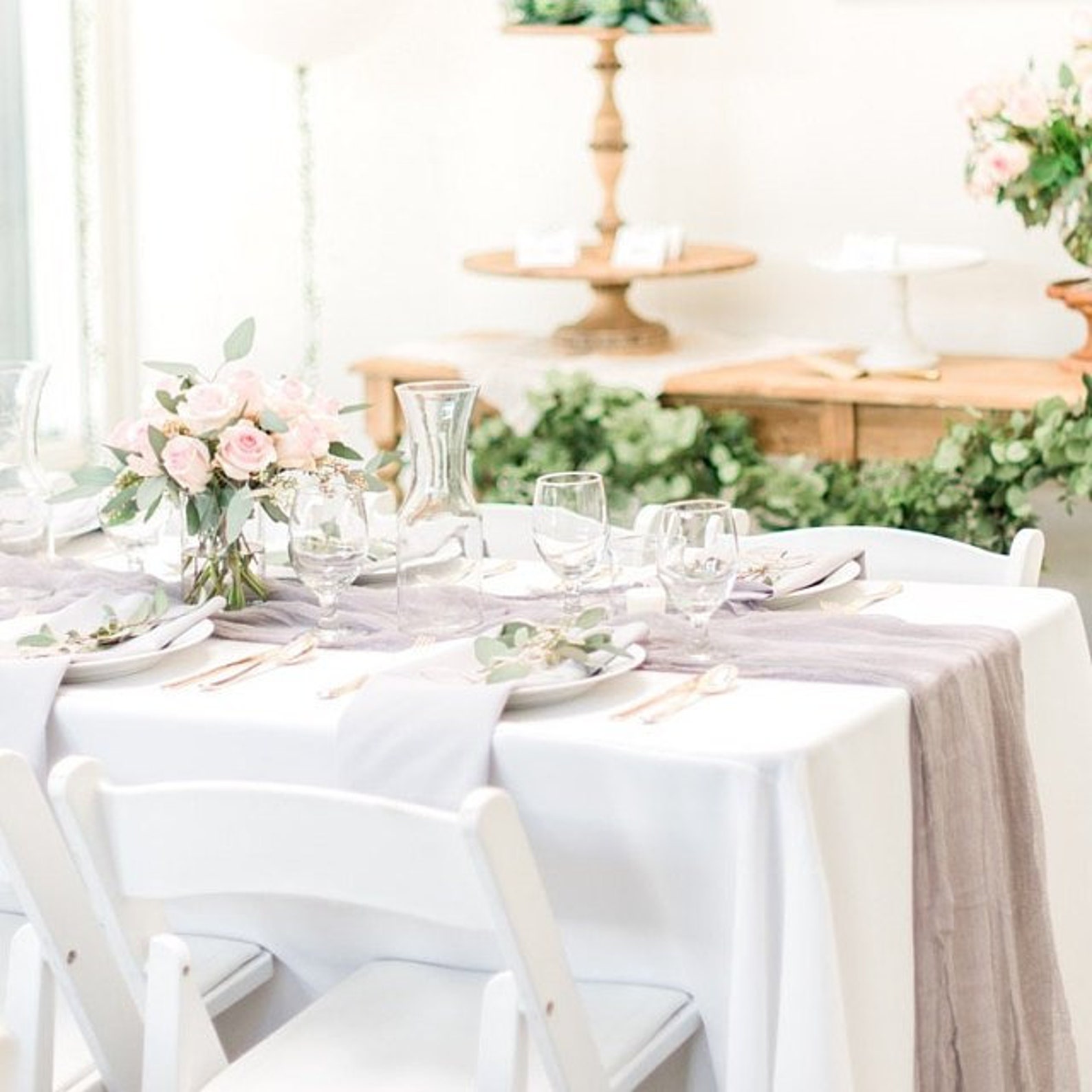 Boho Cream Color Choice Cheesecloth 34 Table Runner | Etsy