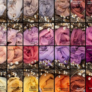 Runner SAMPLES ONLY: Custom Color Any Color Cheesecloth Table Runner ...