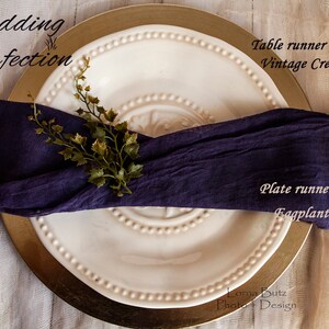 Napkins or Runner Color Choice 34" Cheesecloth Tablescape Weddings ...