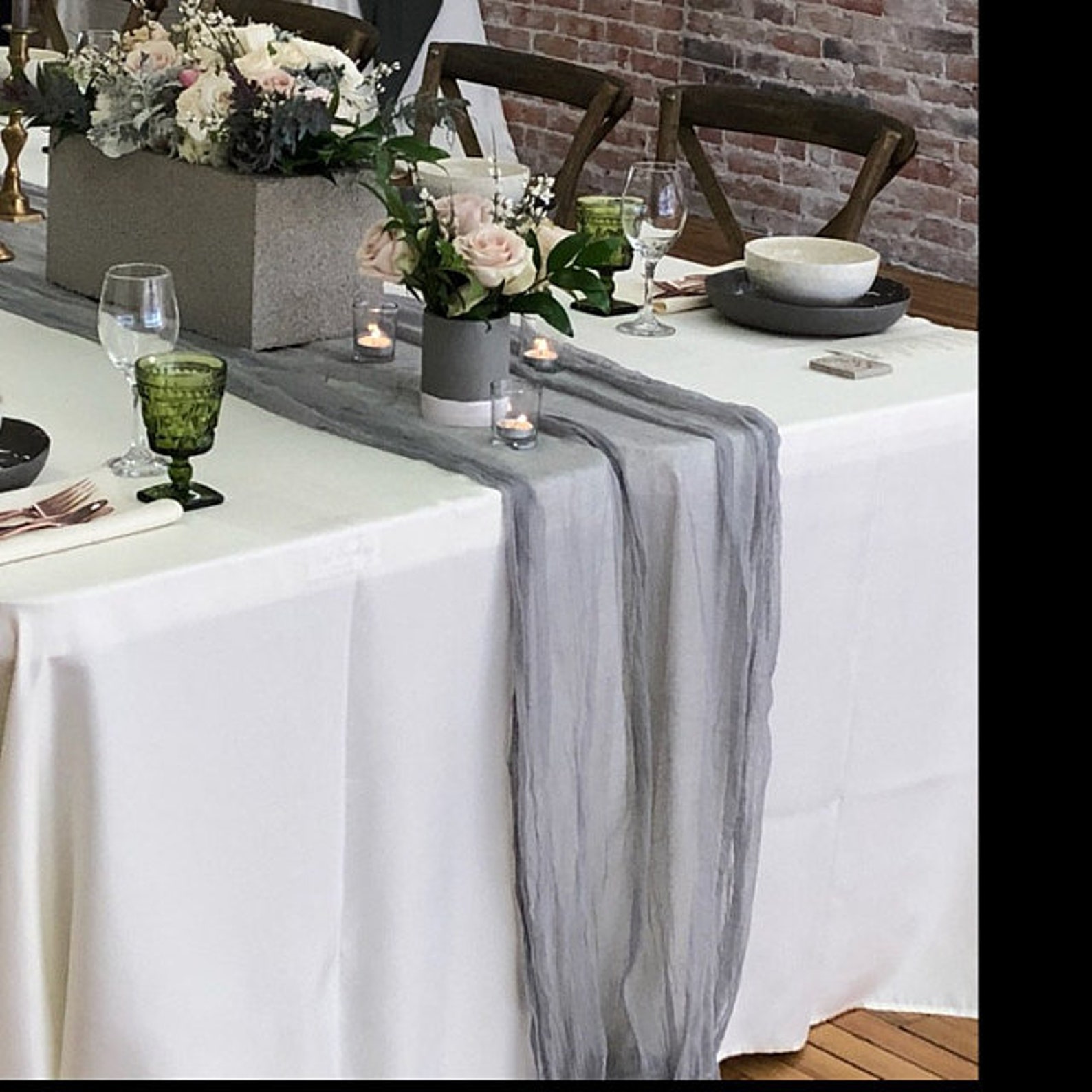 Boho Cream Color Choice Cheesecloth 34 Table Runner | Etsy