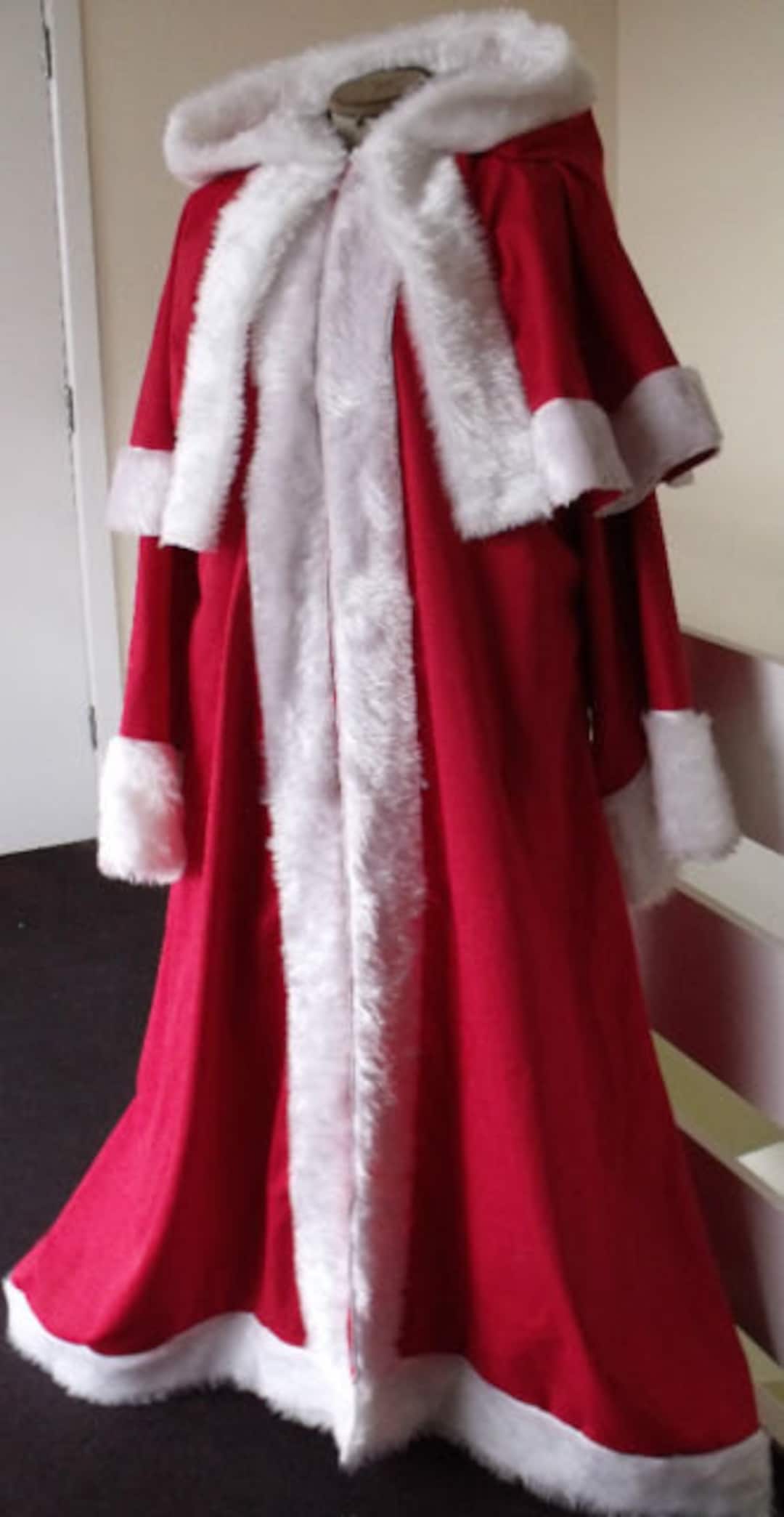Cotton Drill Santa Claus/father Christmas/xmas Robe With Matching ...