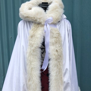 White Plush Velvet Santa Robe - Etsy