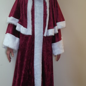 Velvet St Nicholas/father Christmas/victorian/santa/xmas Robe/pullover ...