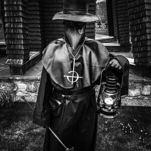 Plague Doctor Robe and Faux Leather Cape - Etsy